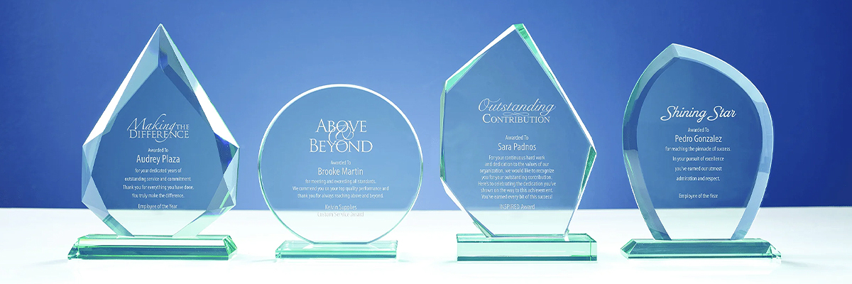 Custom Glass Trophies & Awards - Baudville