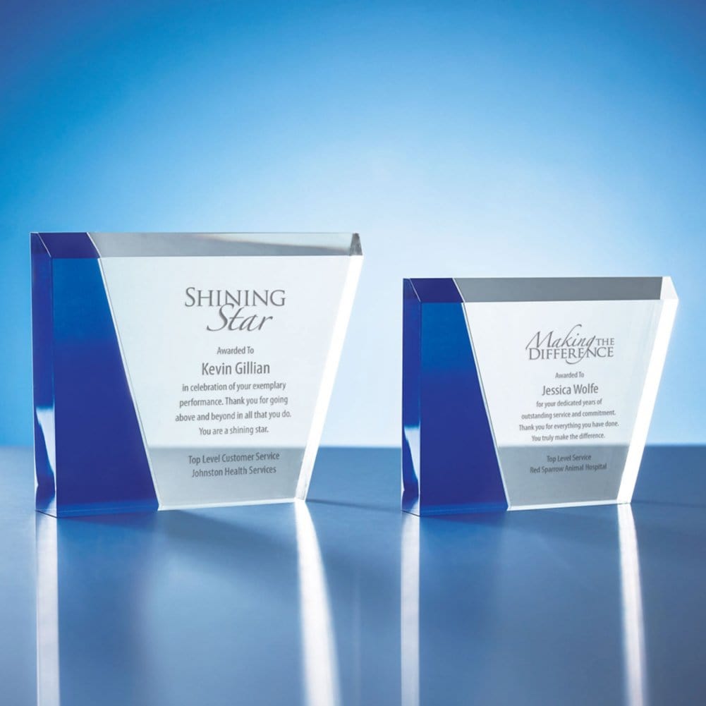 Metallic Angled Acrylic Award - Small – Baudville