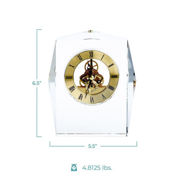 Executive Crystal Skeleton Clock - Gold – Baudville