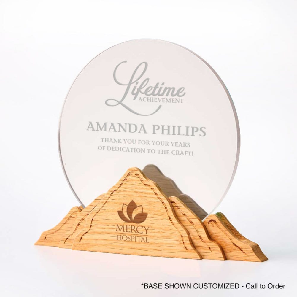 Peak Performance Trophy - Clear – Baudville