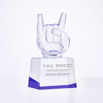 Crystal Rock Star Trophy – Baudville