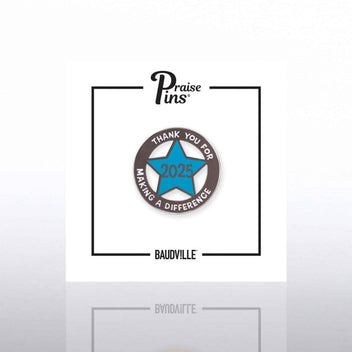 Lapel Pin - 2025 Cut Out Star - Baudville