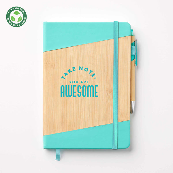 Take Note! Bamboo Journal & Pen Set - Make a Difference – Baudville