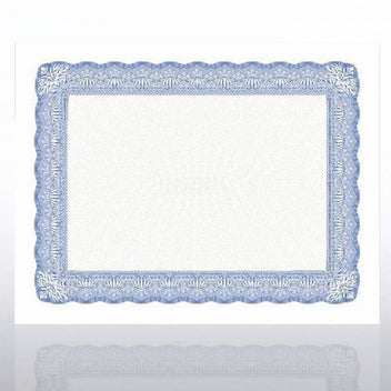 2RBI11 - Certificate Paper - Ivy - Royal Blue - 100pk - Baudville