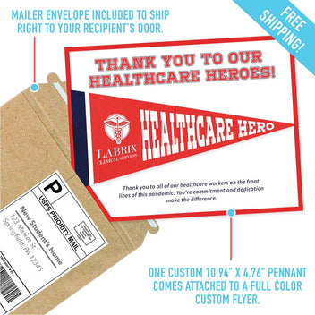 Add Your Logo: Celebration Pennant Mailer – Baudville